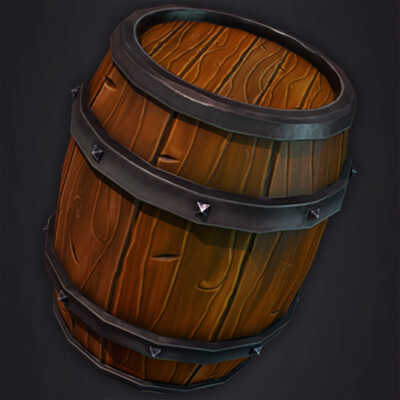 ArtStation - Stylized Barrel