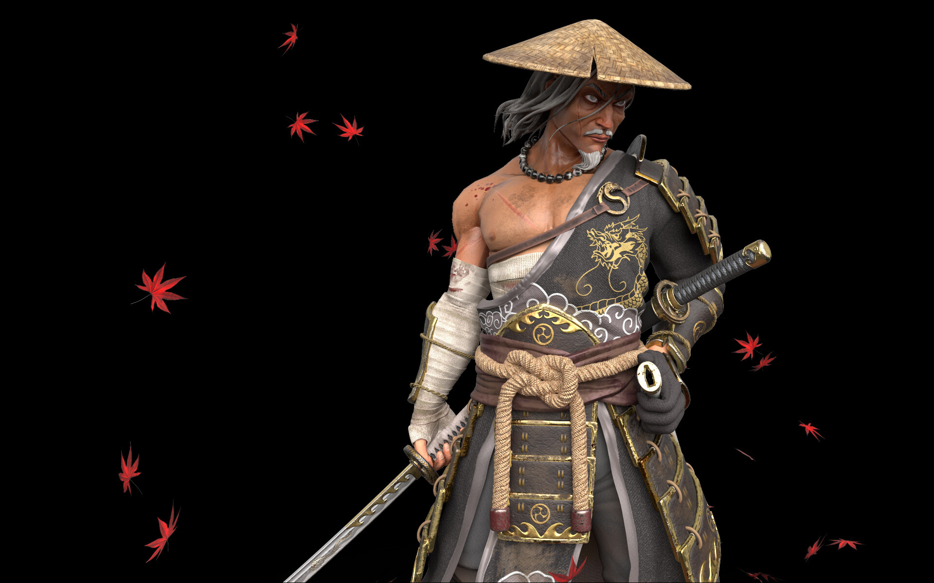 ArtStation - Samurai Character Sculpt - "The Nameless Ronin"