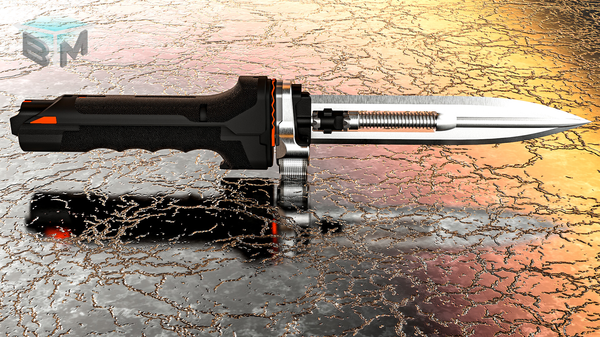 ArtStation - Sci-fi knife.