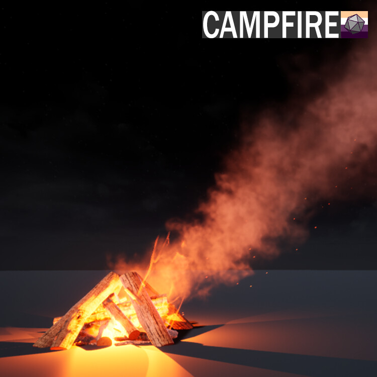 ArtStation - Campfire // Camera-Based Displacement Fire