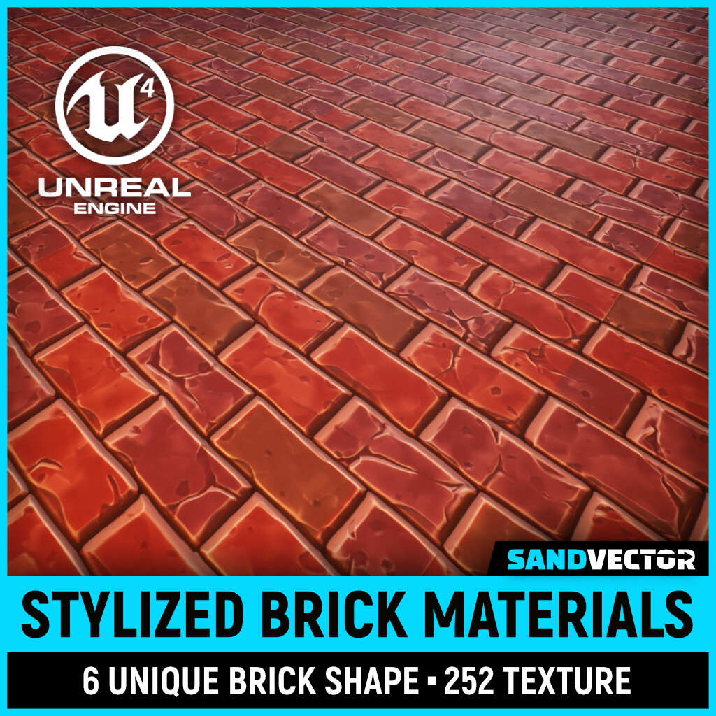 ArtStation - Procedural Stylized Brick Texture