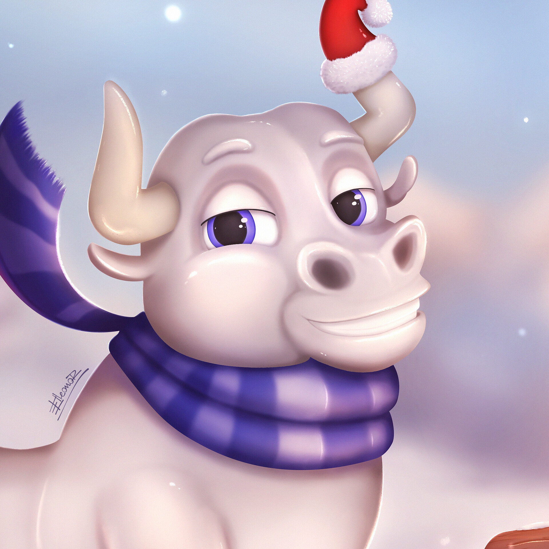ArtStation - Entering the New Year with White Metal Ox