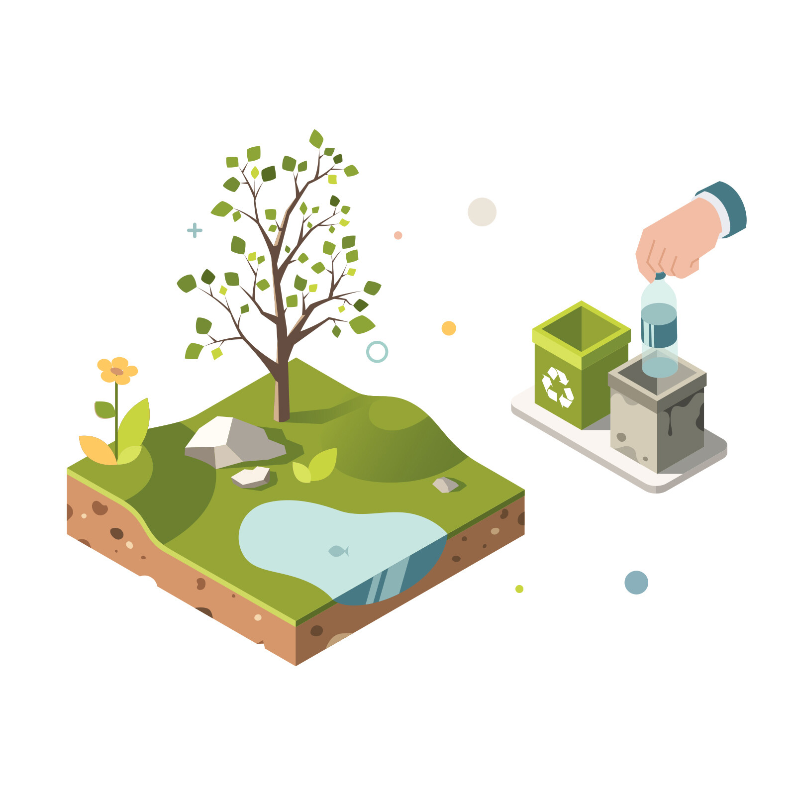 ArtStation - Ecology isometric animation