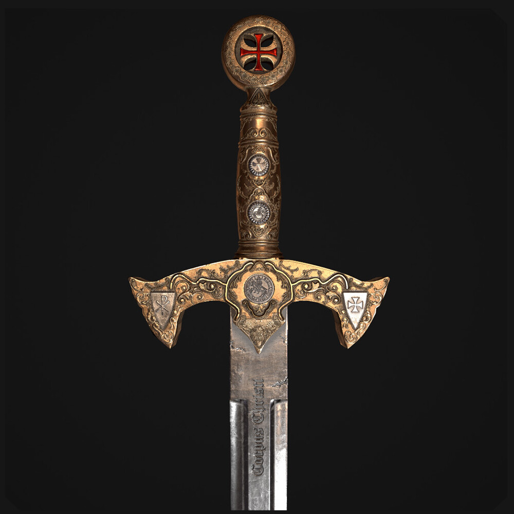 ArtStation - Knights Templar Sword