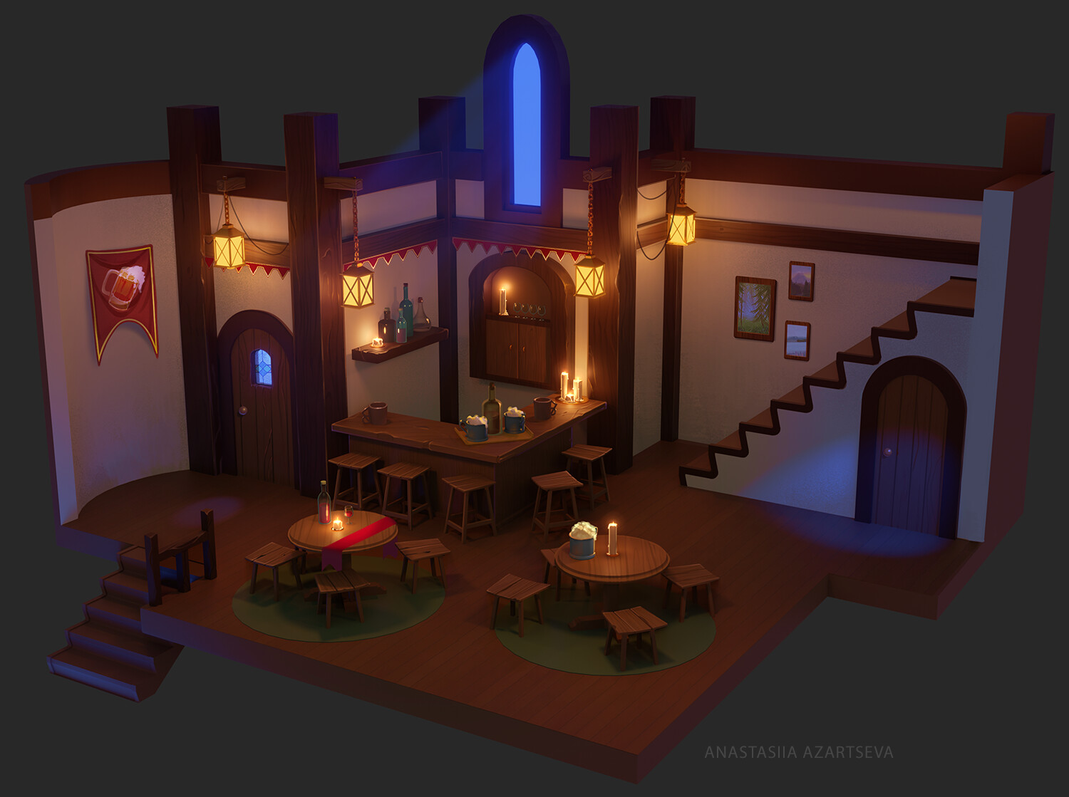 ArtStation - Tavern interior