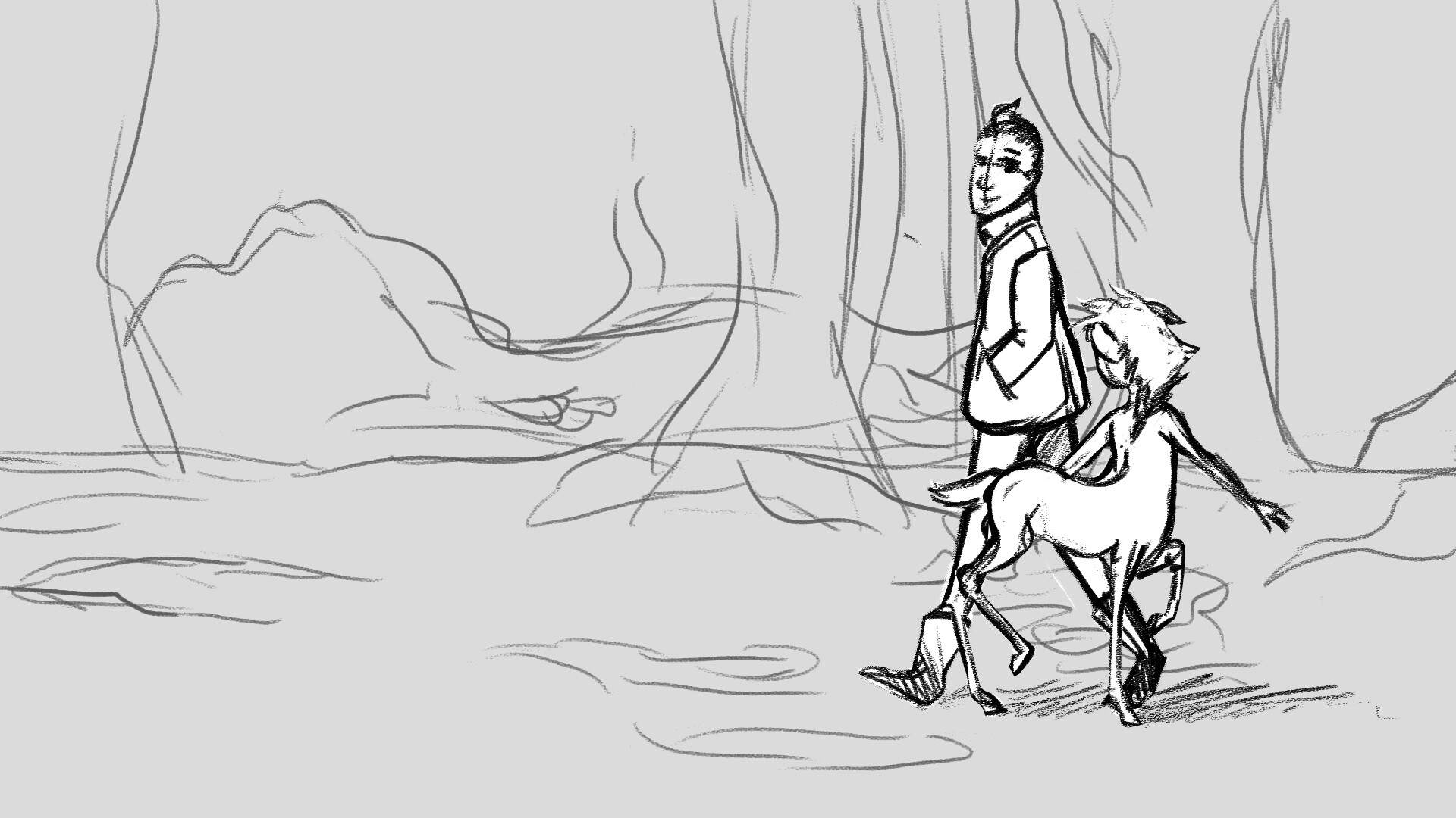 ArtStation - Animatic & Storyboard: Walking your centaur