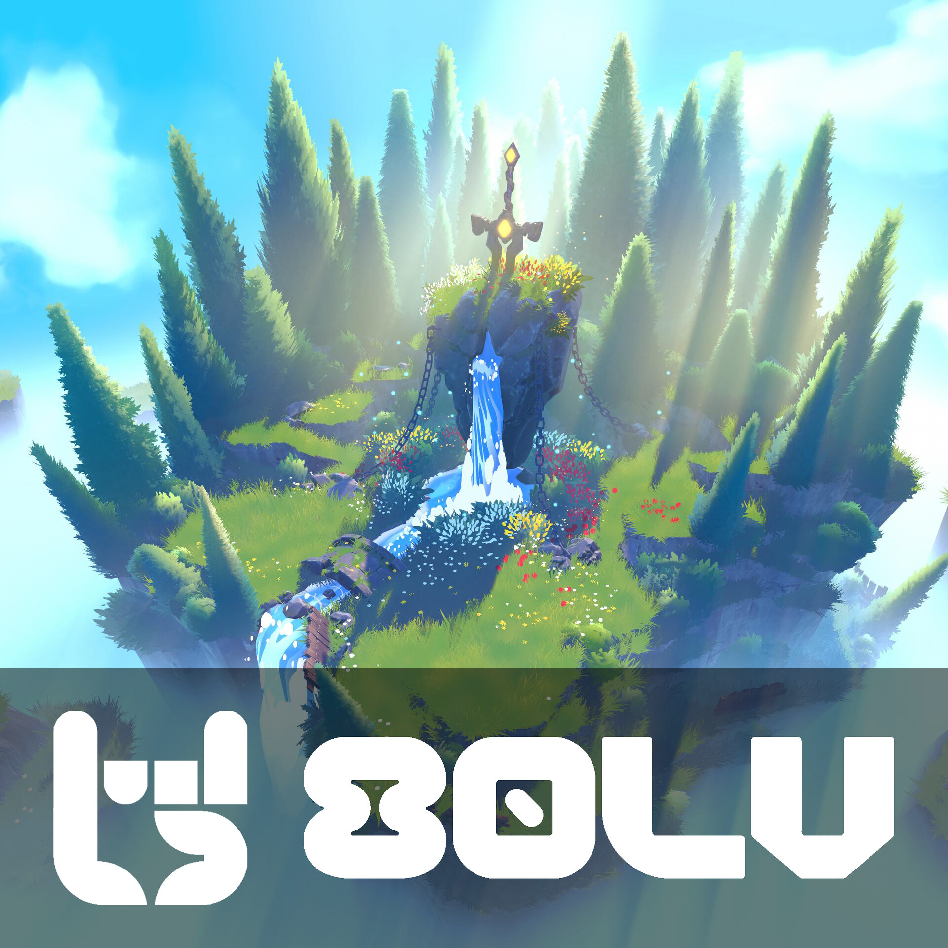 ArtStation - Floating Islands 80 Level breakdown