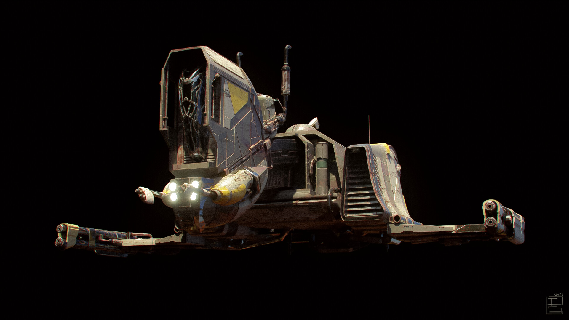 ArtStation - Scrounger Cargo Ship