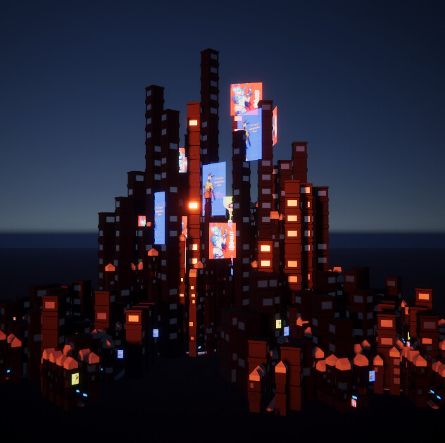 ArtStation - Procedural Generation Cyberpunk City