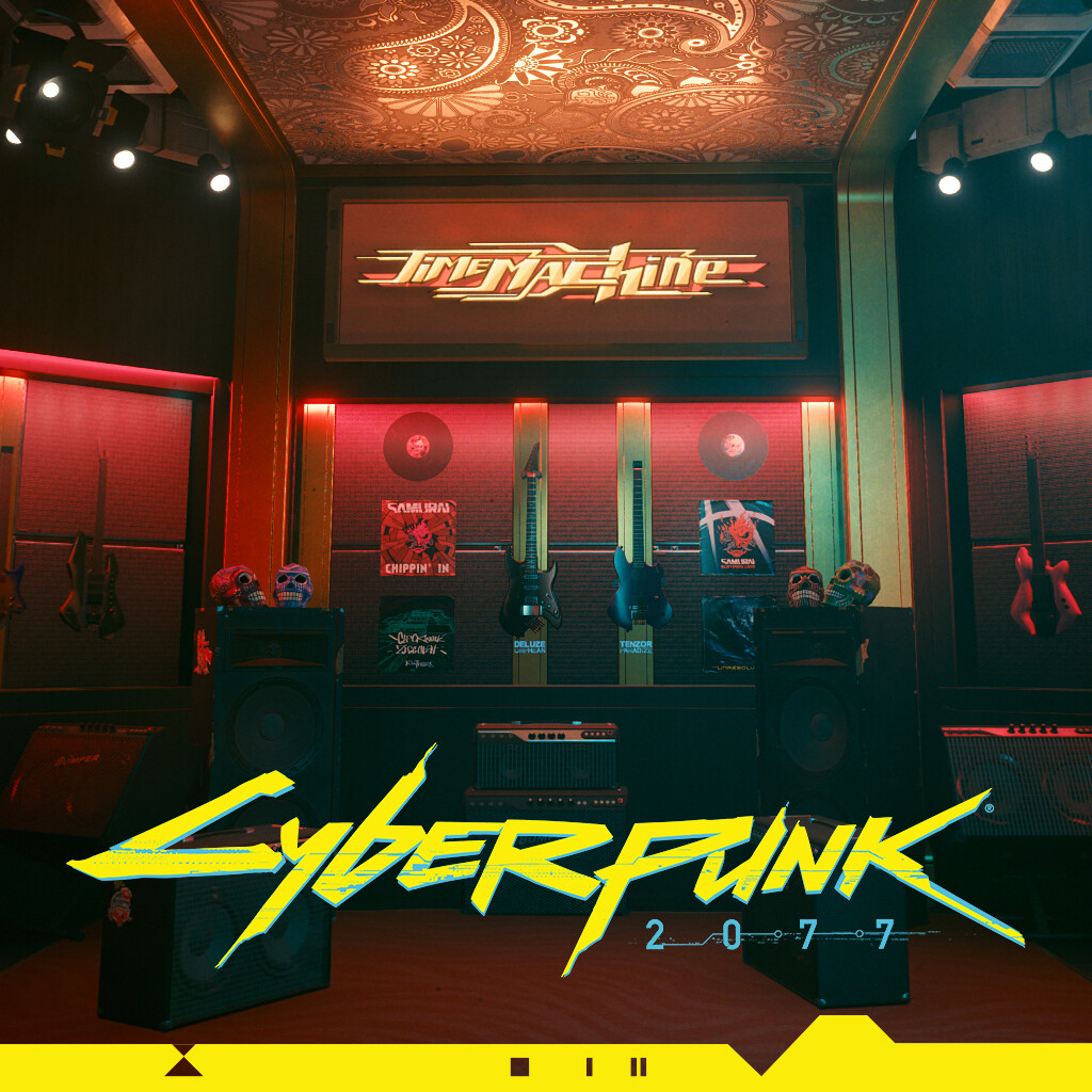 ArtStation - Cyberpunk 2077 Music Shop Lighting
