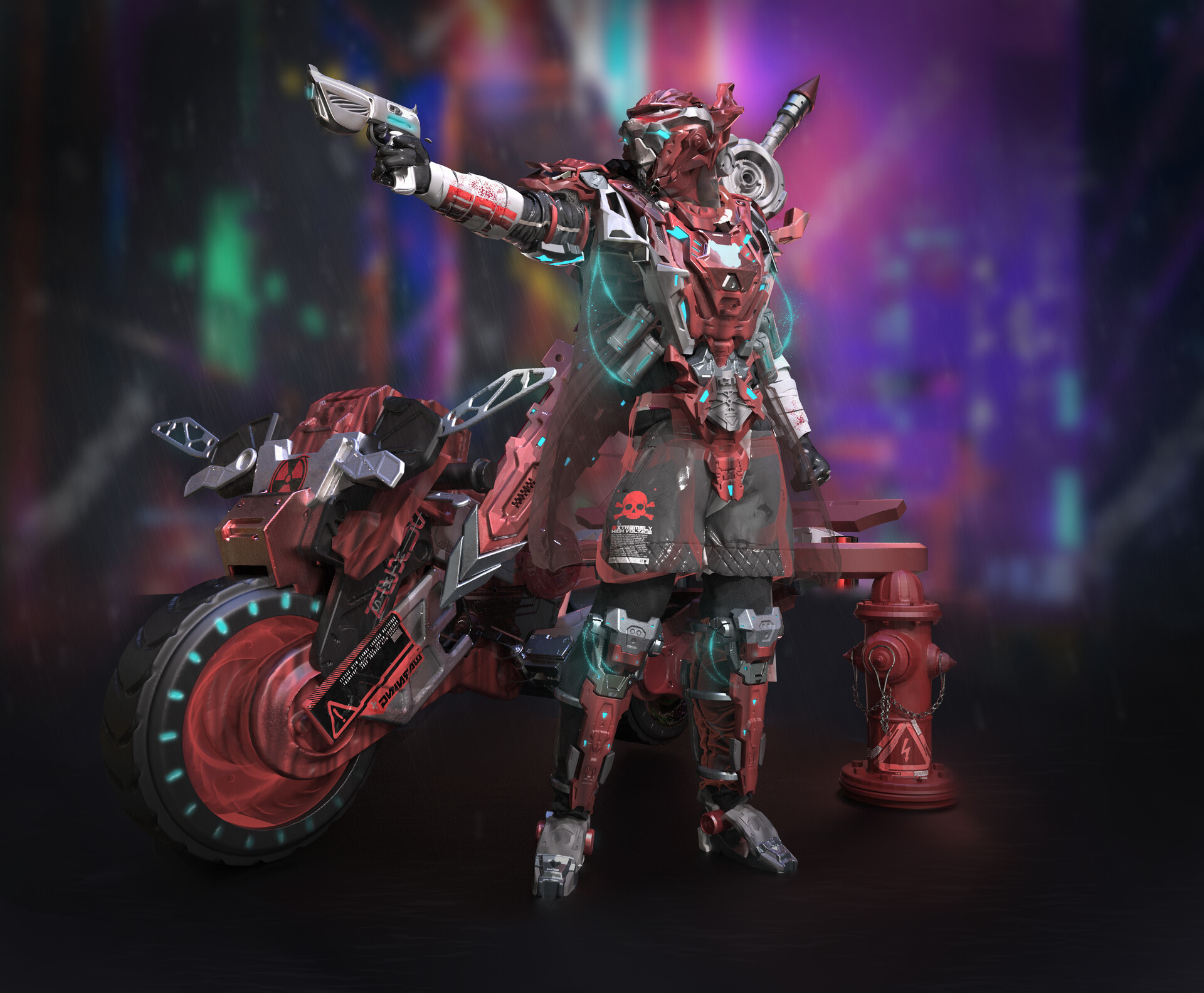 ArtStation - The swordsman of Cyberpunk2077