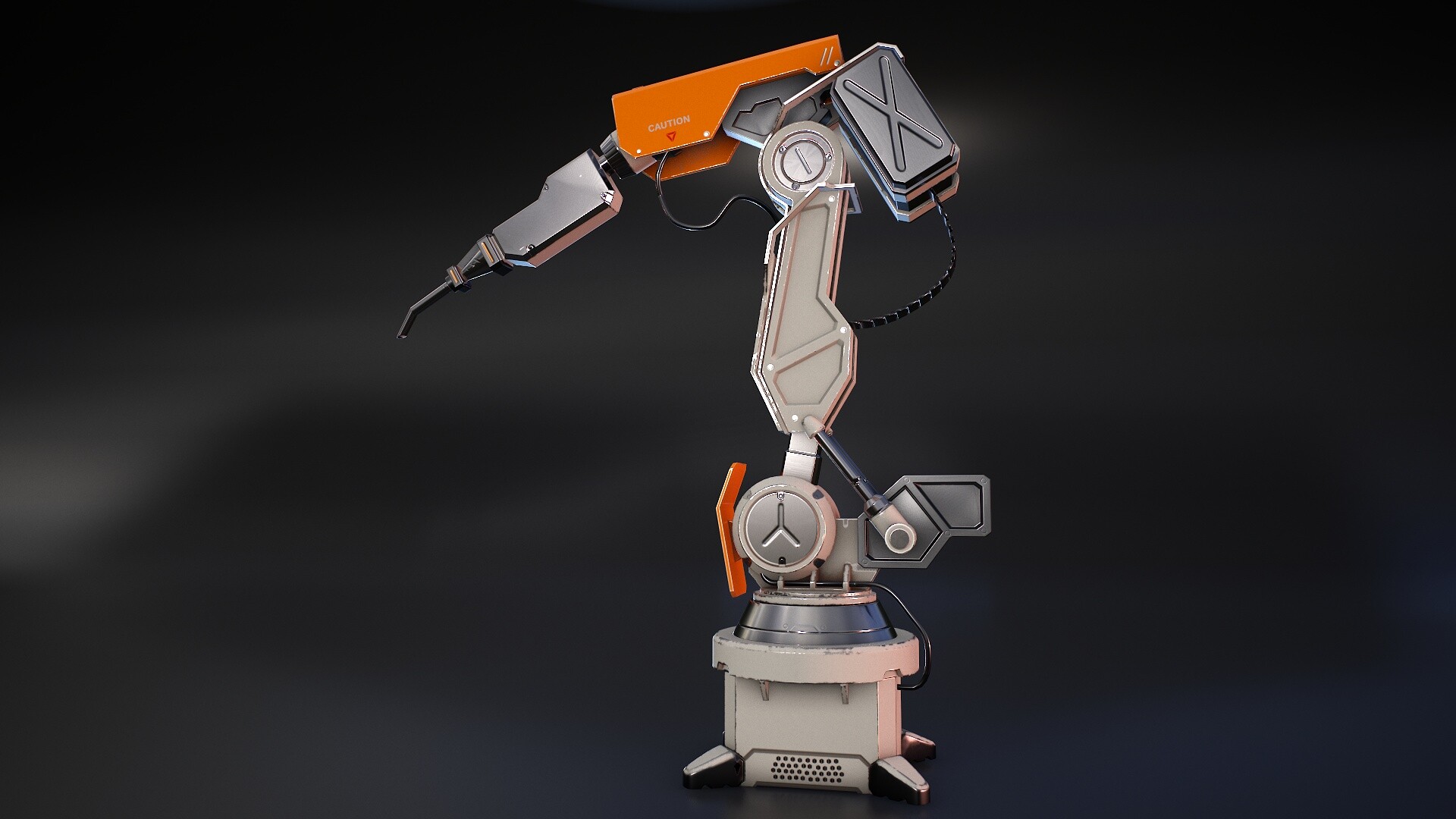 ArtStation - Stylized Robotic Arm - Hard Surface Overwatch Fan-Art