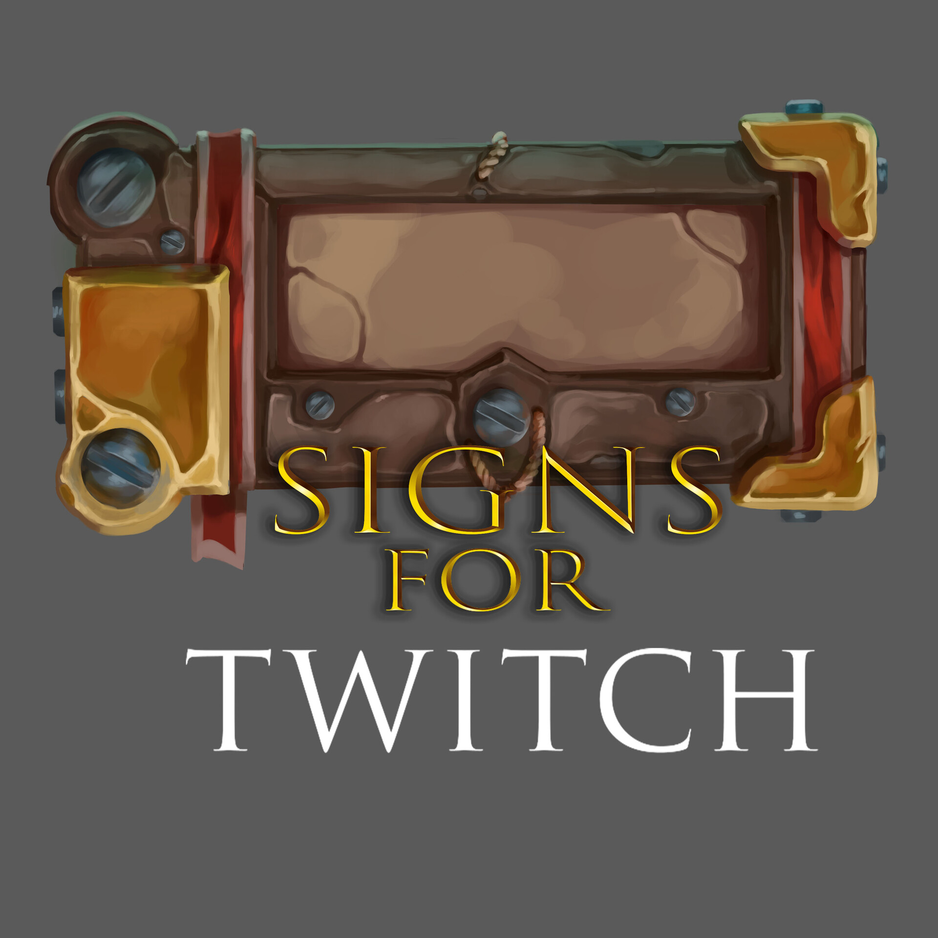 ArtStation - Signs for my Twitch channel