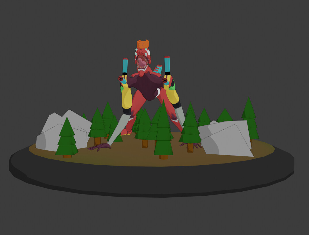 ArtStation - EVA 02 Beast mode