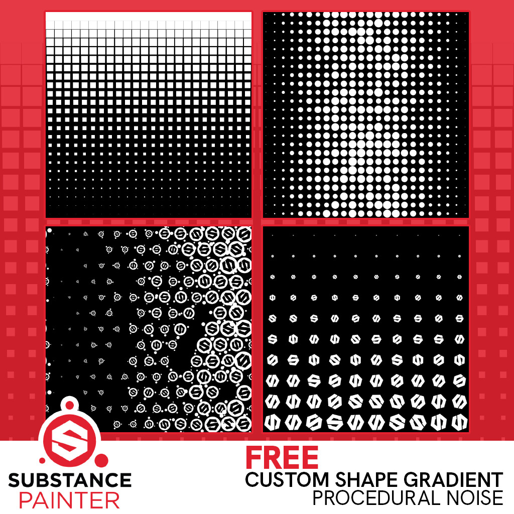 ArtStation - Free Custom Shape Gradient, Procedural Noise