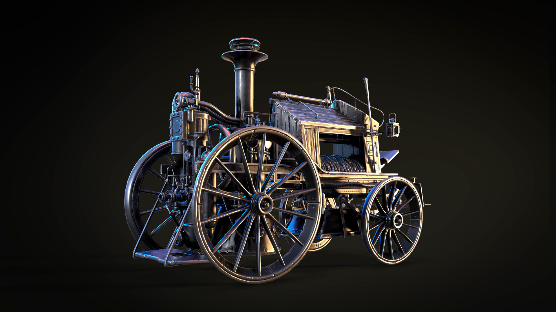 ArtStation - Fire Engine (Low-poly)