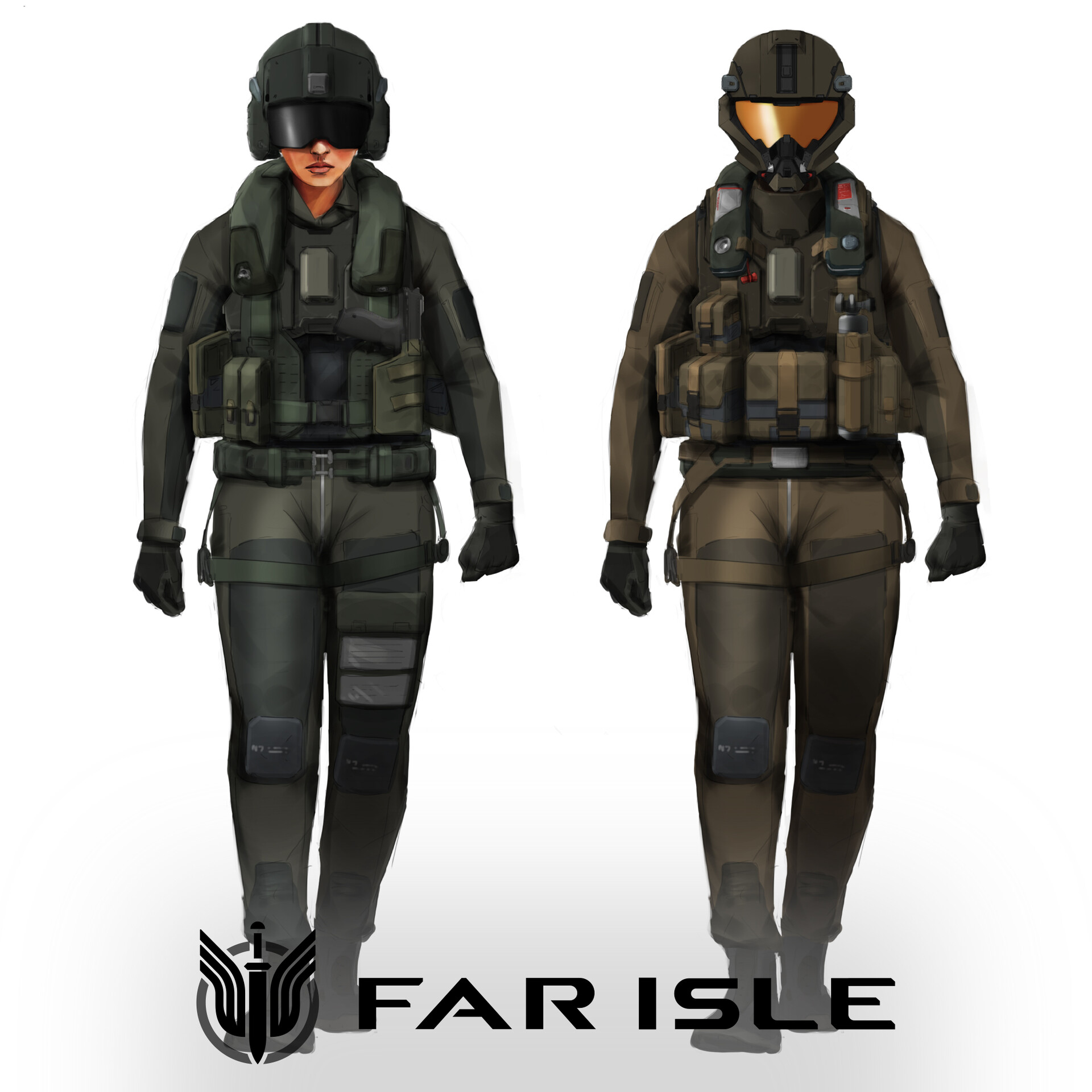 ArtStation - Far Isle - UNSC Pilots