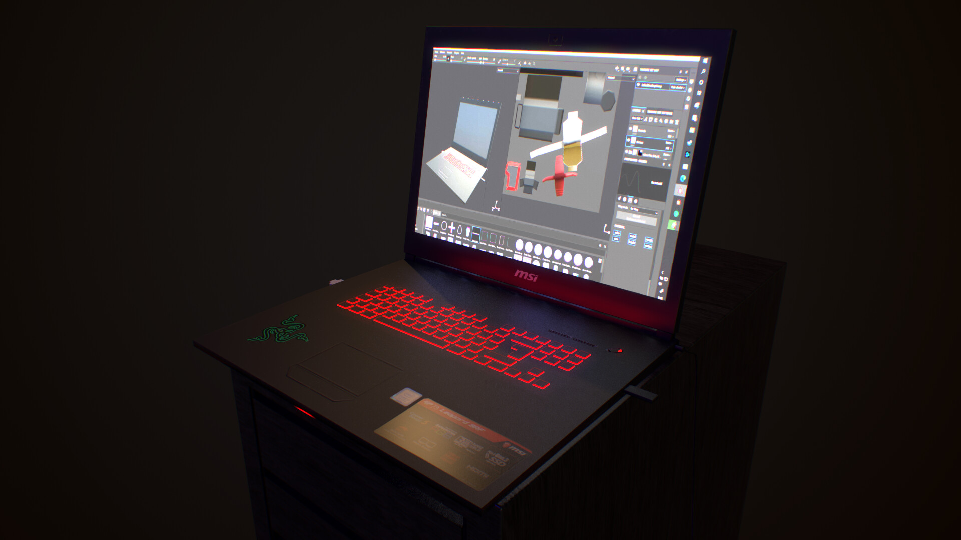 ArtStation - MSI Laptop