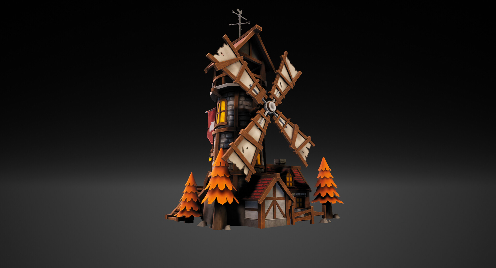 ArtStation - Windmill in the Woods