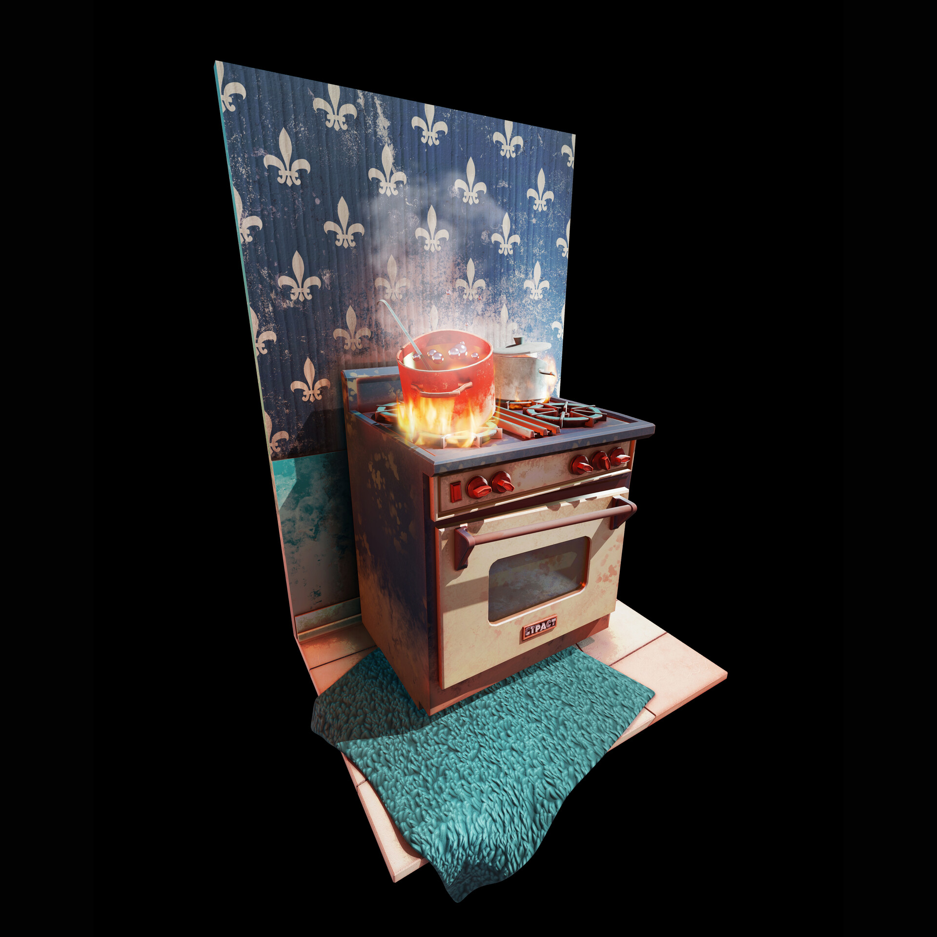 ArtStation - Stylized Stove