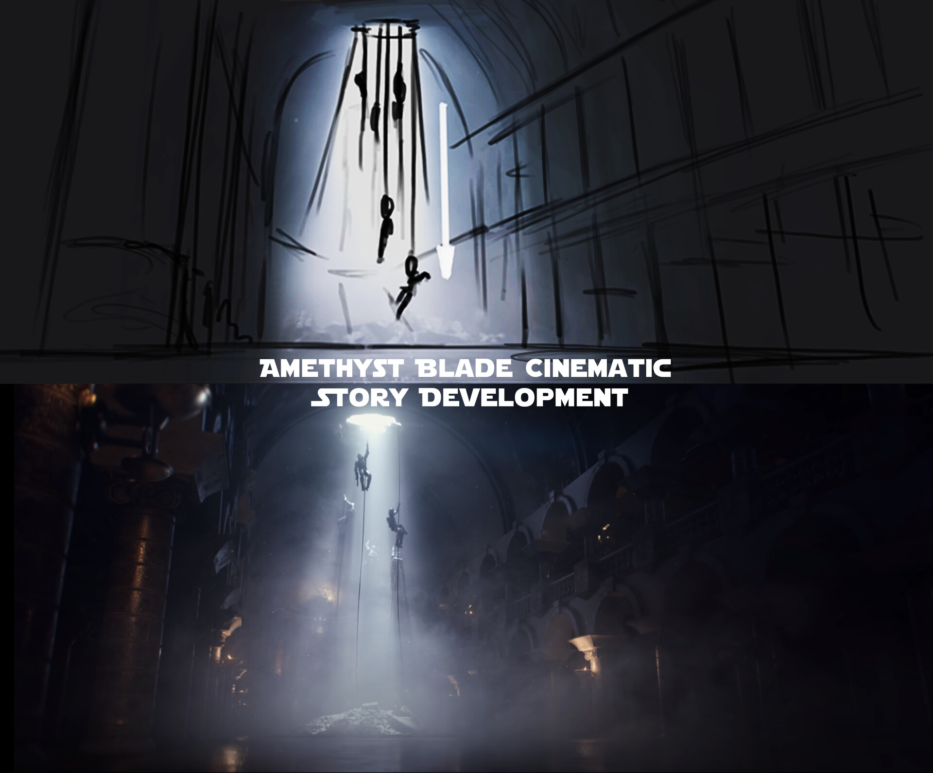 ArtStation - Amethyst Blade Cinematic - Story Dev