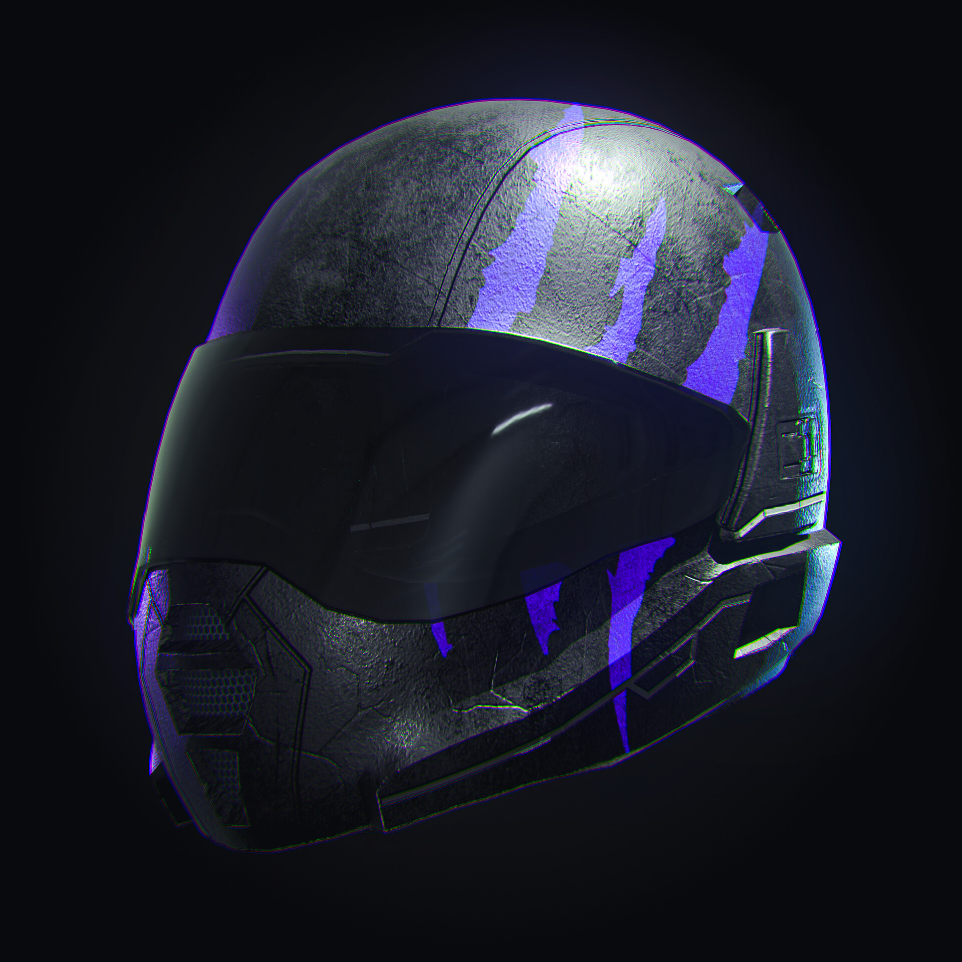 ArtStation - Motorcycle Helmet