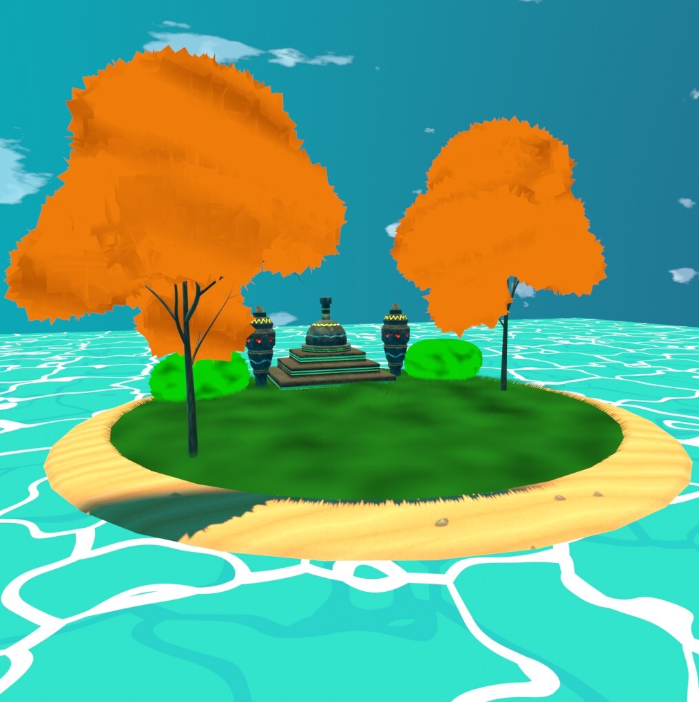 ArtStation - Stylized Island Shrine