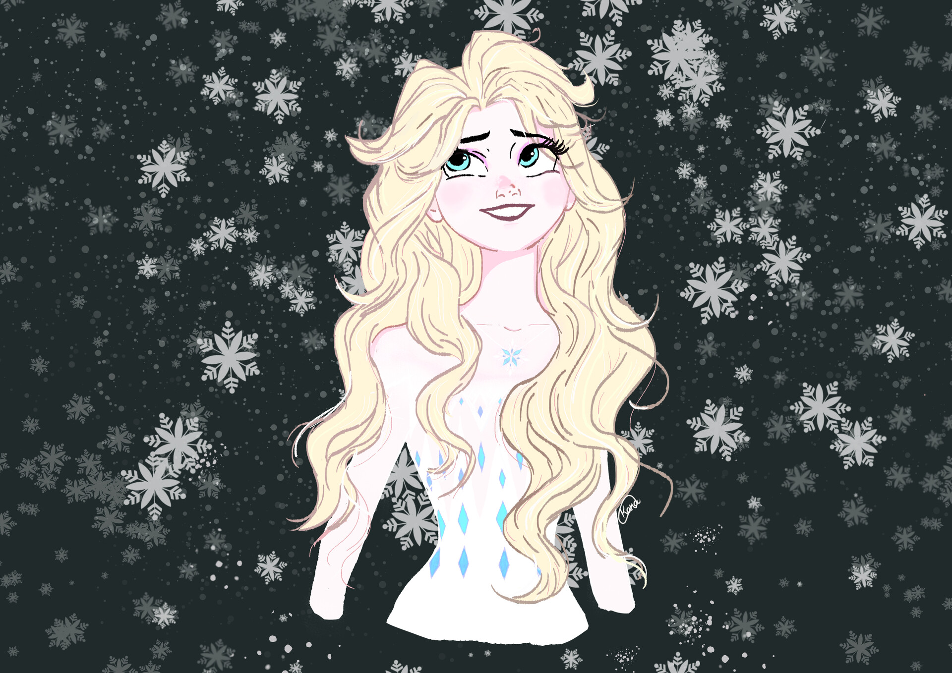 ArtStation - Elsa - Frozen