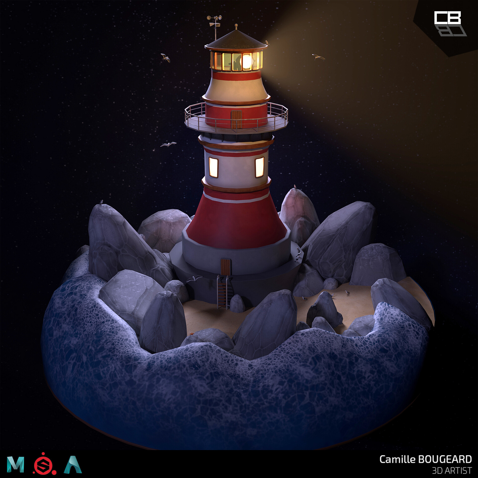ArtStation - Lighthouse (stylized)
