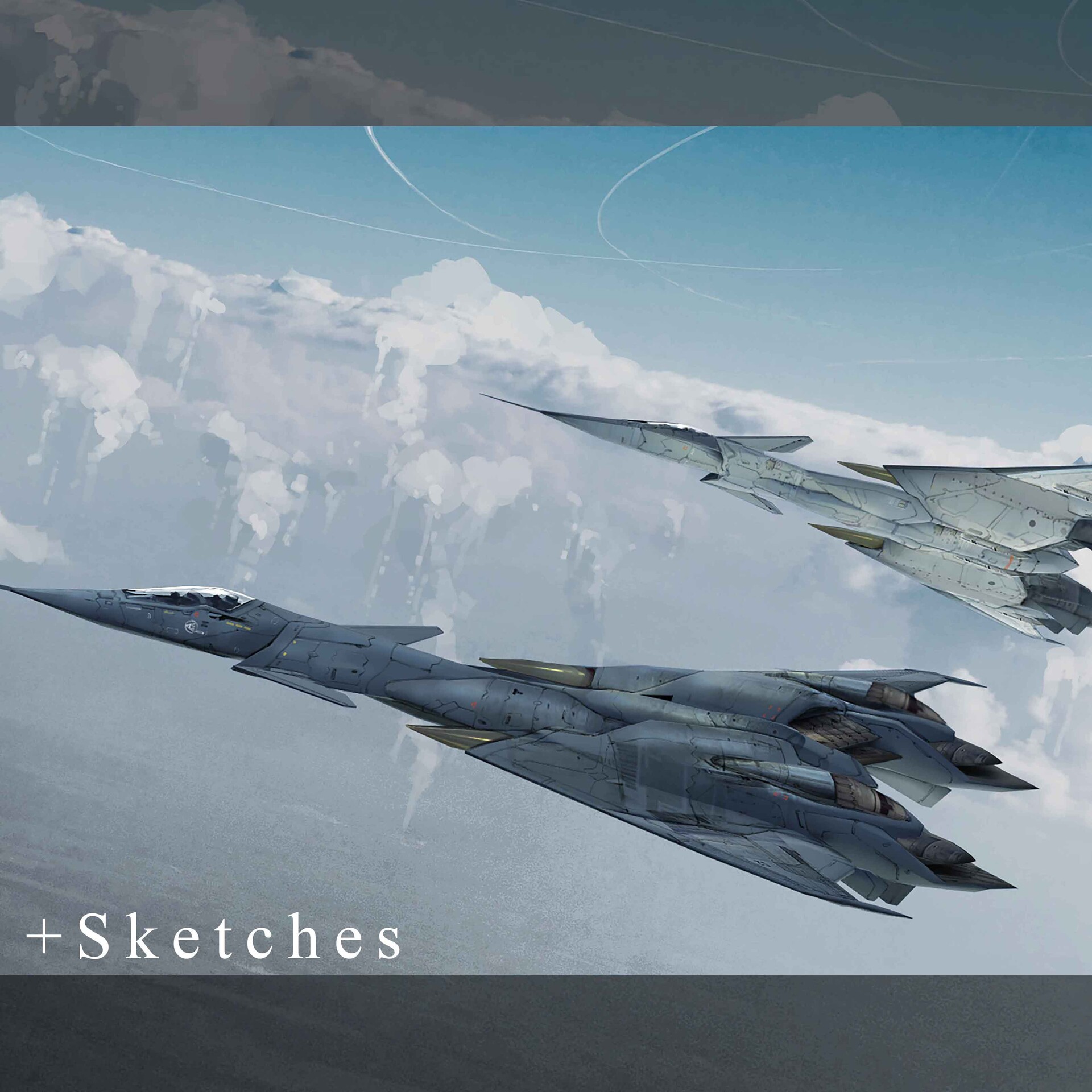 ArtStation - Fighter Jet Sketchdump 2