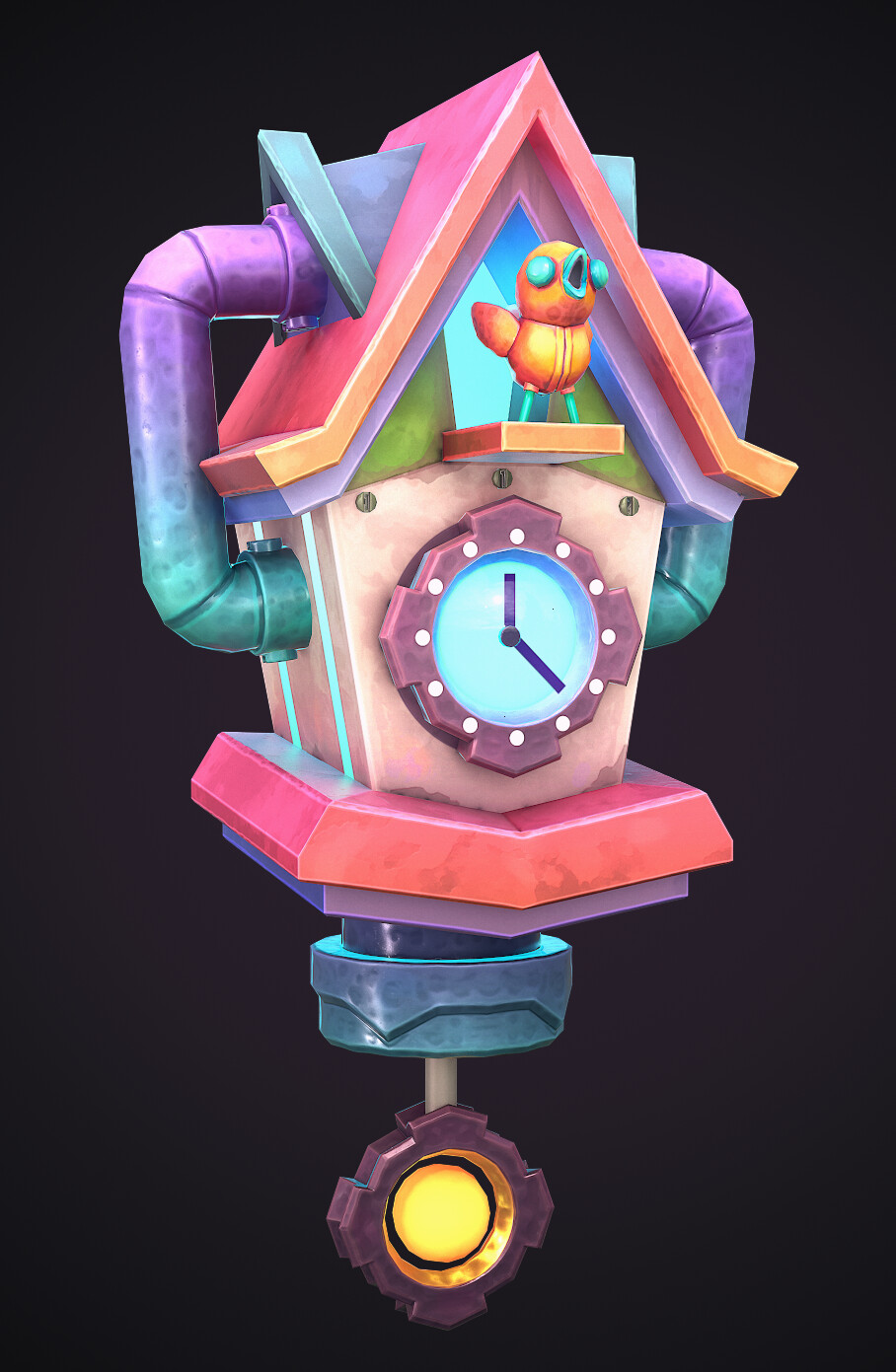 ArtStation - Sci-Fi Cuckoo Clock