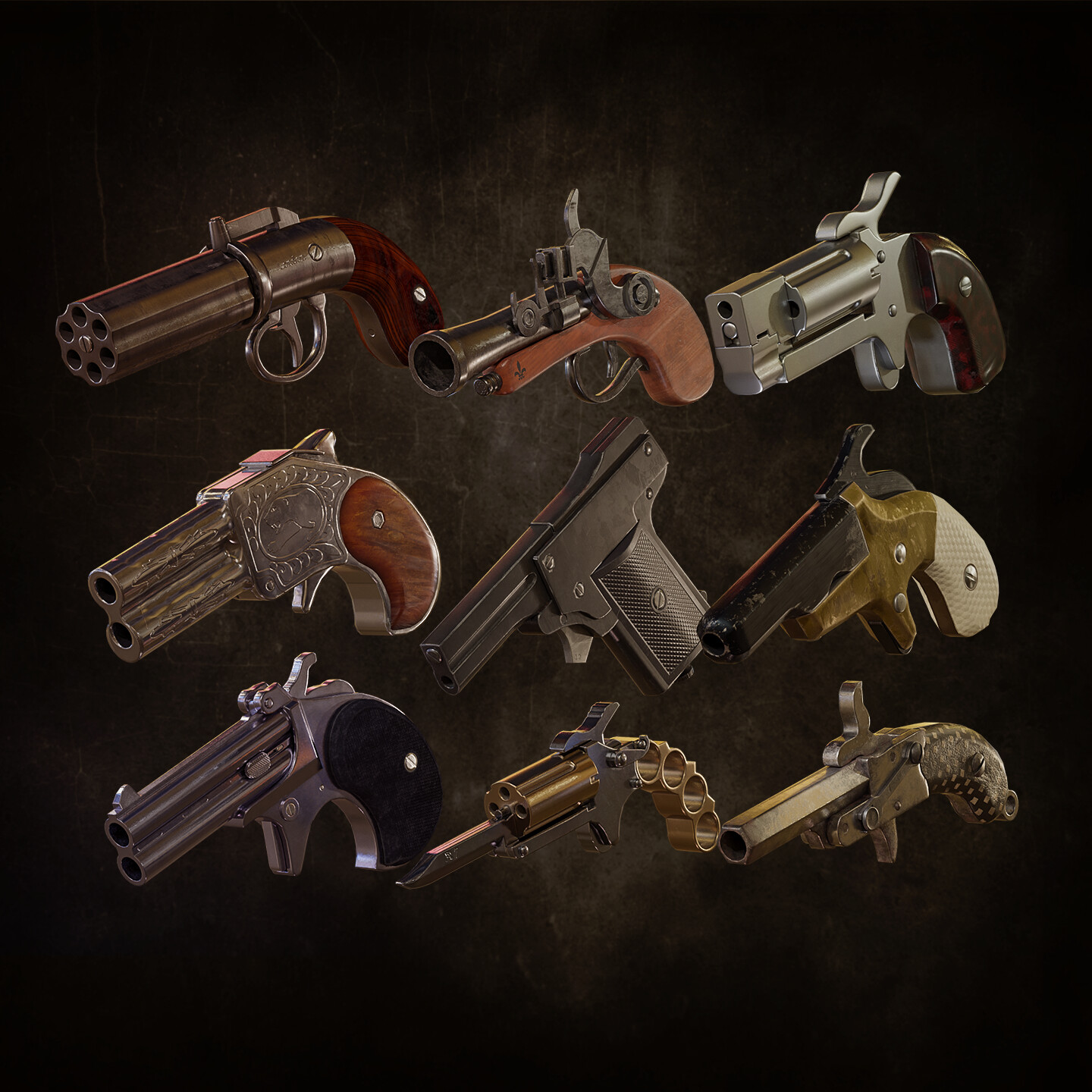 ArtStation - Pinfire Guns