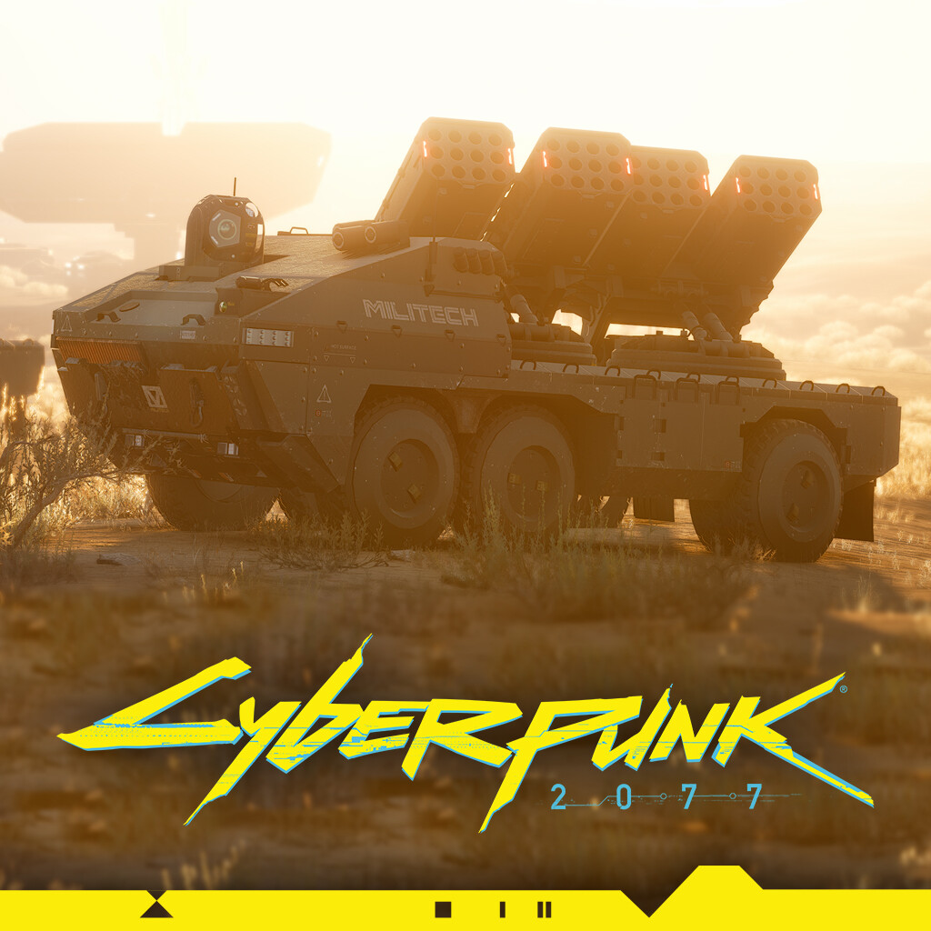 ArtStation - Cyberpunk 2077 - Militech Rocket Launcher Truck