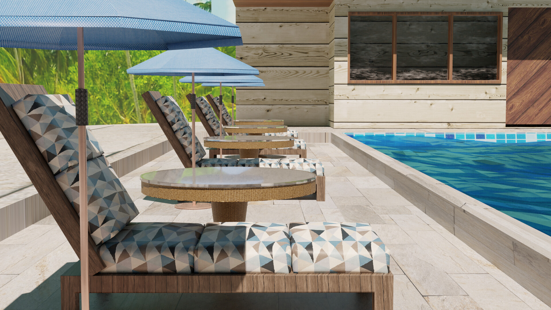 ArtStation - Swimming Pool - 3D Modelling & Texturing