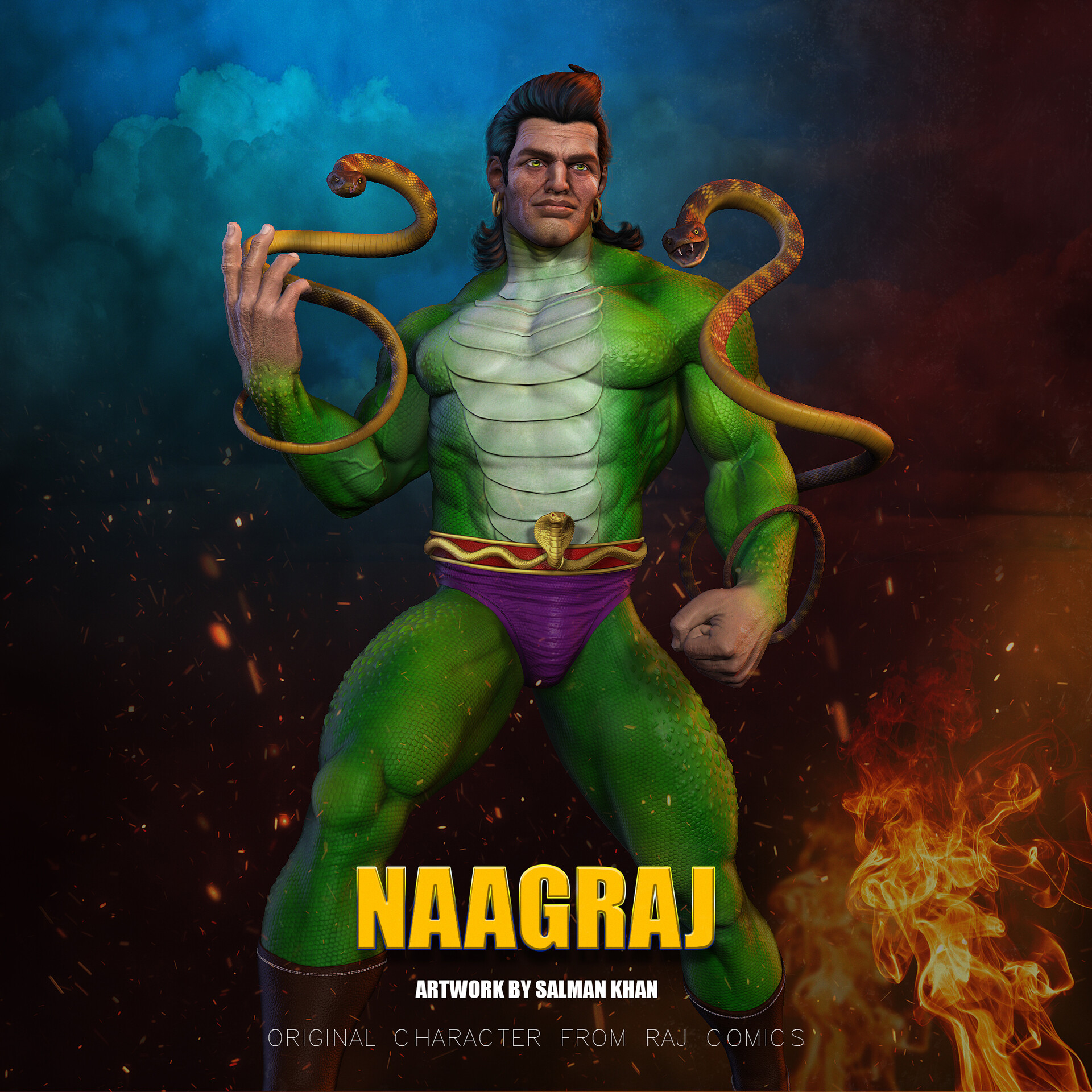 ArtStation - Naagraj fan art