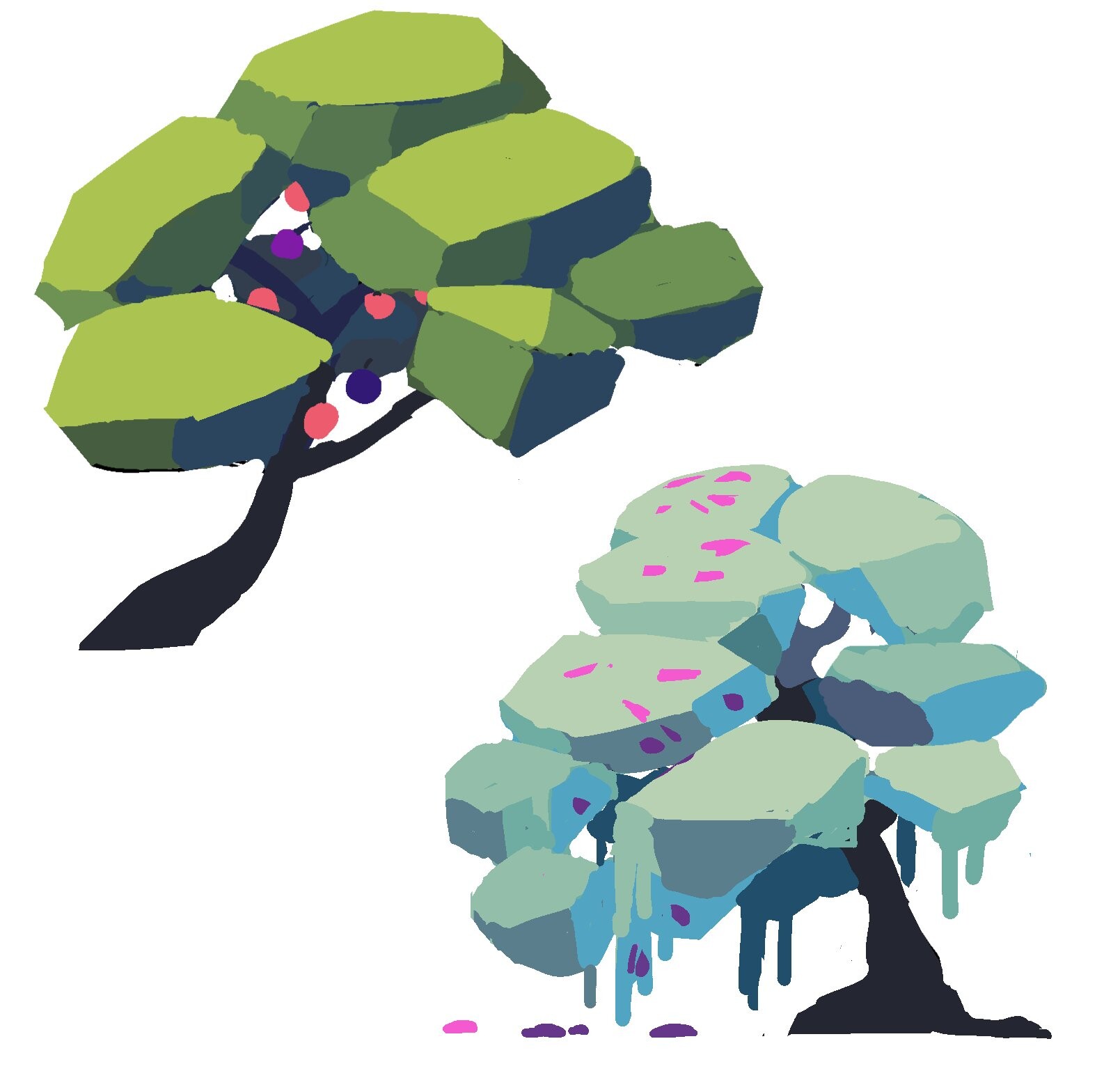 ArtStation - tree exploration for featherfall