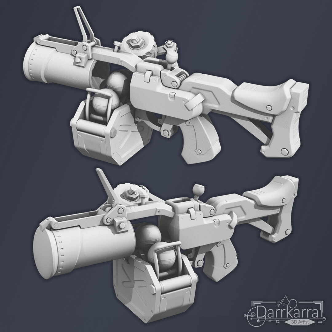 ArtStation - Junkrat Gun - Overwatch Fan Art