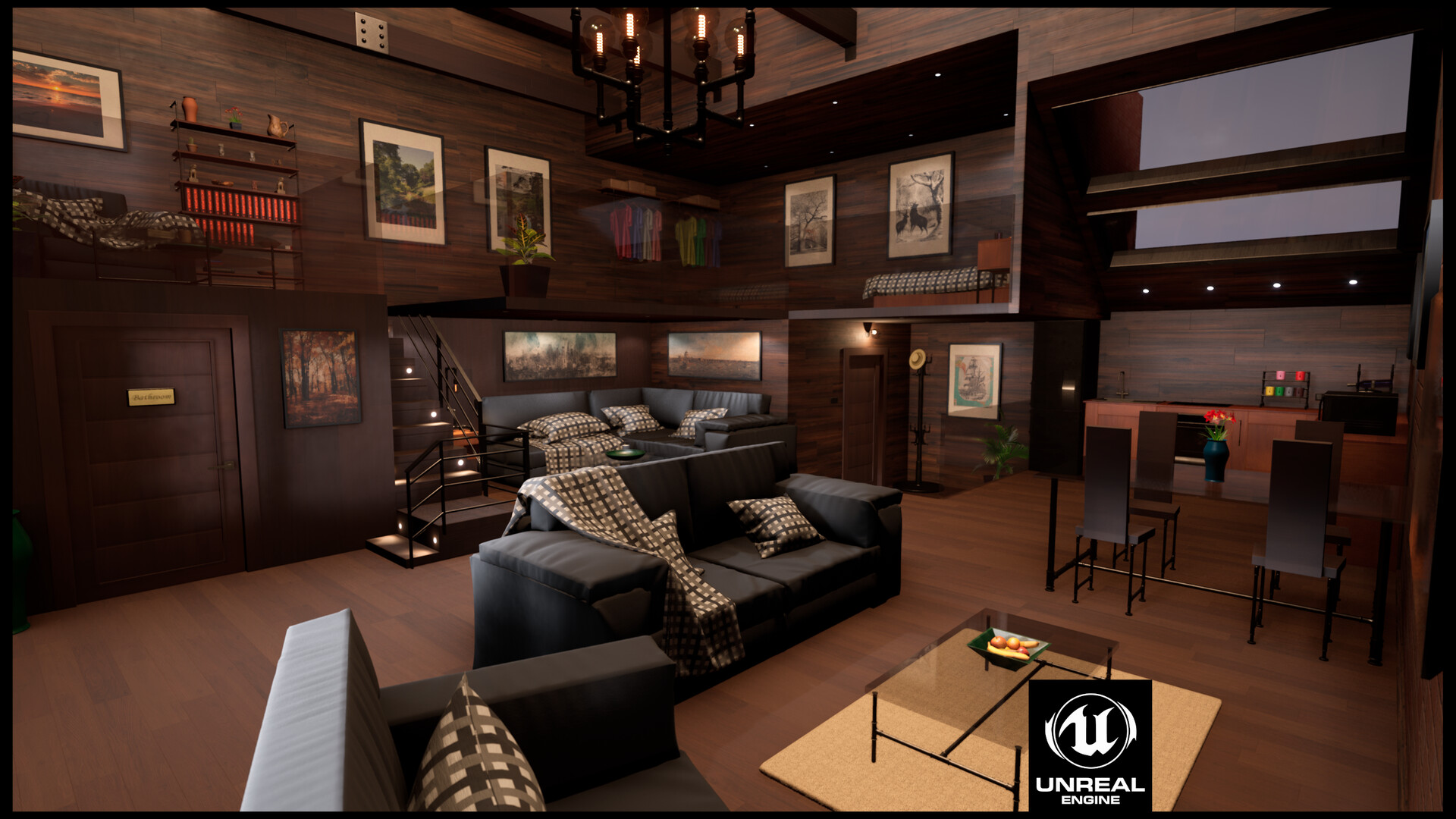 ArtStation - Real Time Environment - Loft Apartment in Unreal Engine 4