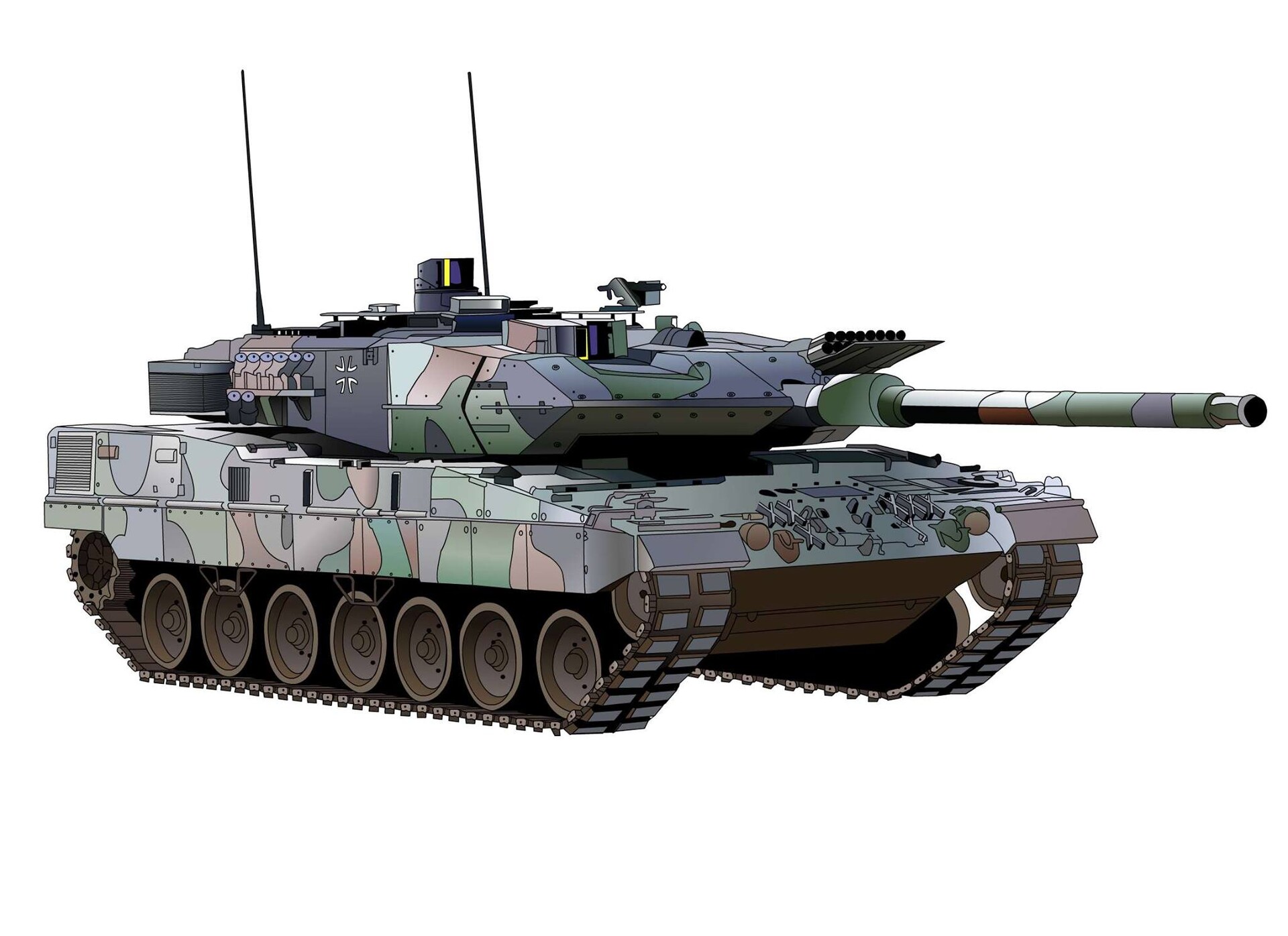 ArtStation - Leopard 2A5 digital art