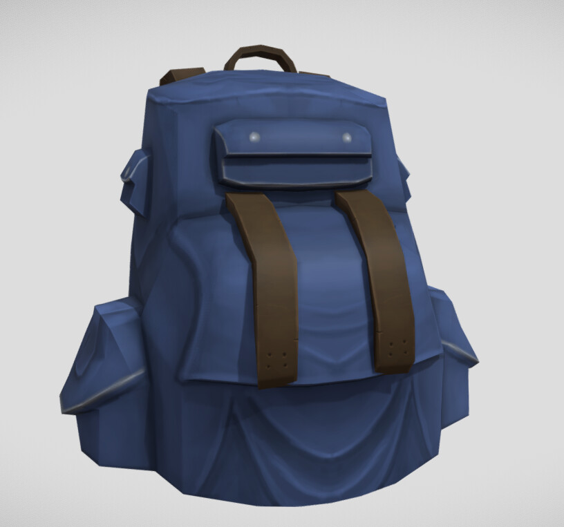 ArtStation - Stylized Hand Painted Backpack Practice