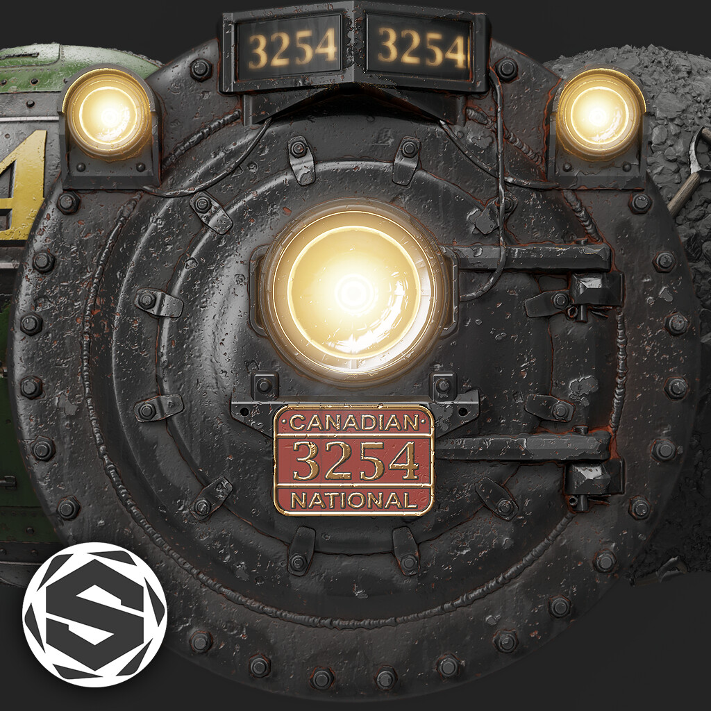 ArtStation - Substance Signature - Trains - Locomotive