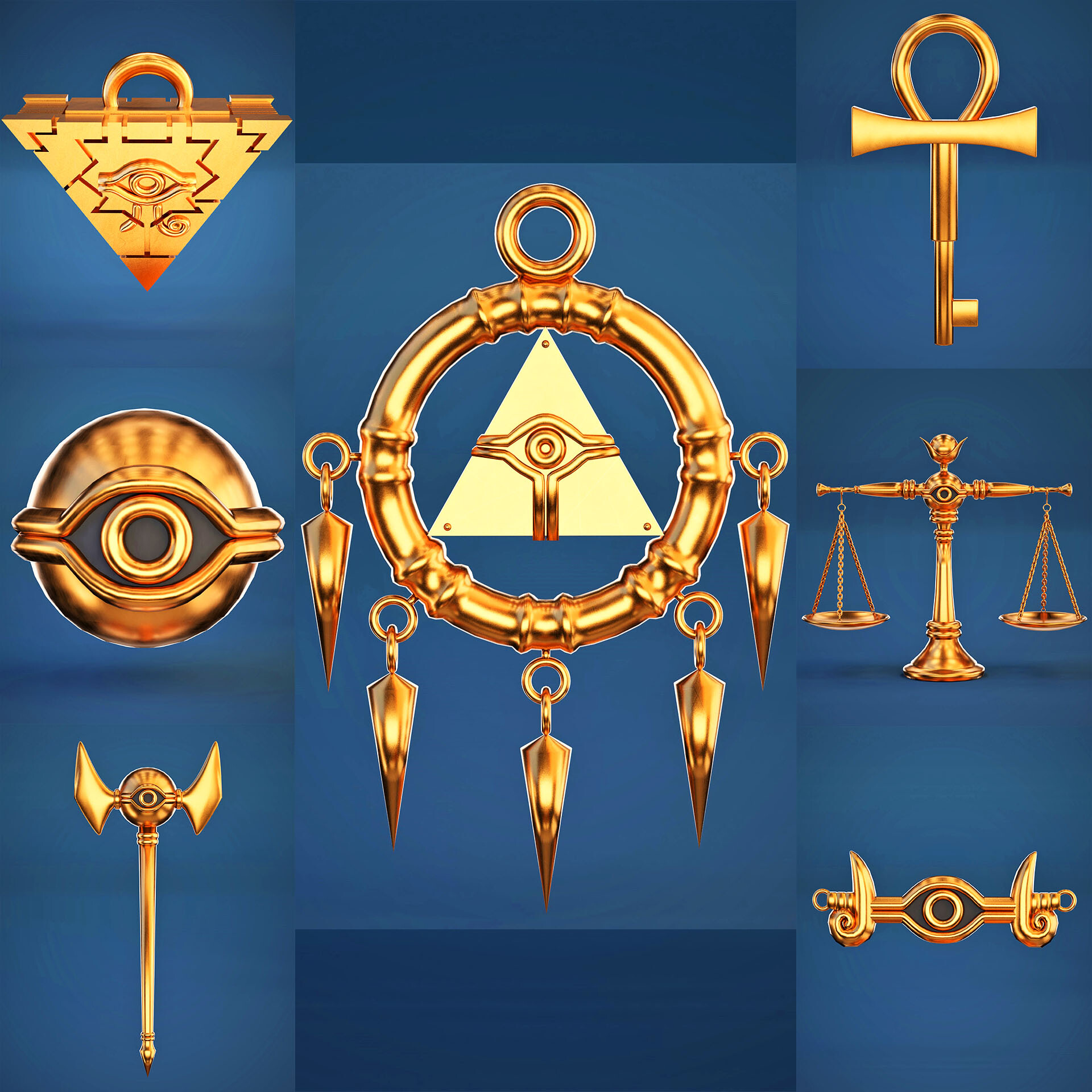 ArtStation - Millennium Items (Yu-Gi-Oh!)