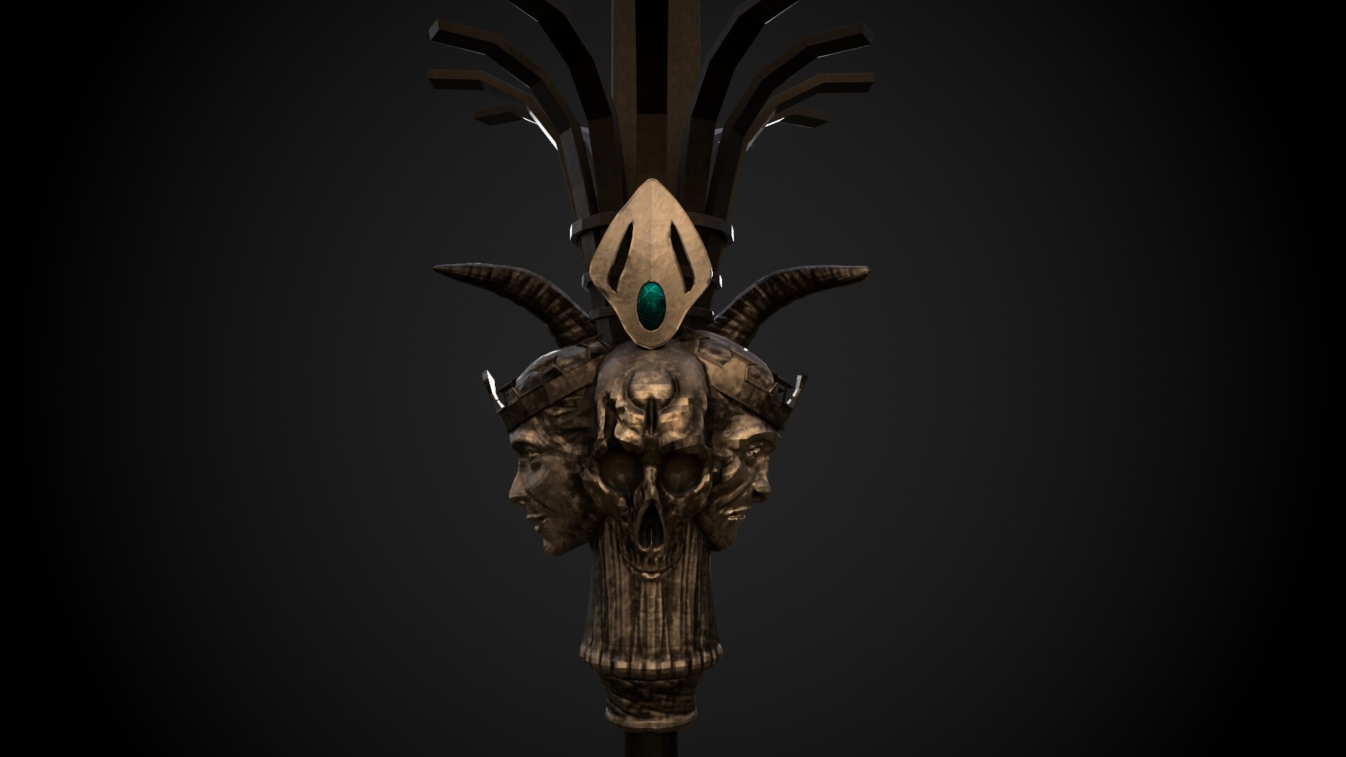 ArtStation - Demonic Staff