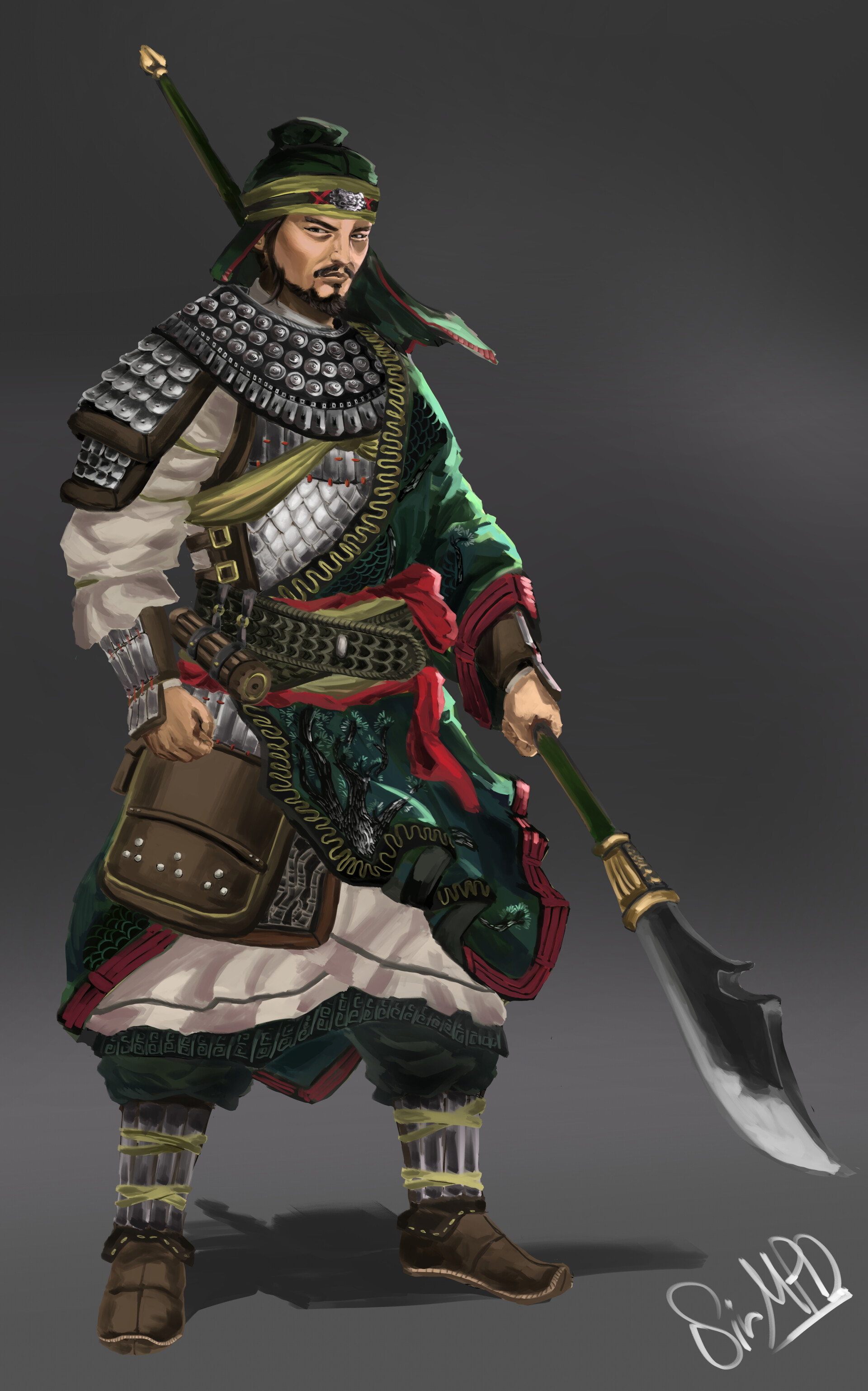 ArtStation - Guan Ping: Total war Three Kingdoms FANART