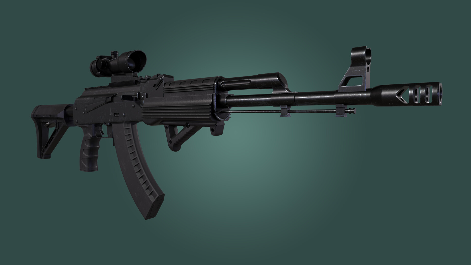 ArtStation - AK with Modules GameReady 3D Model