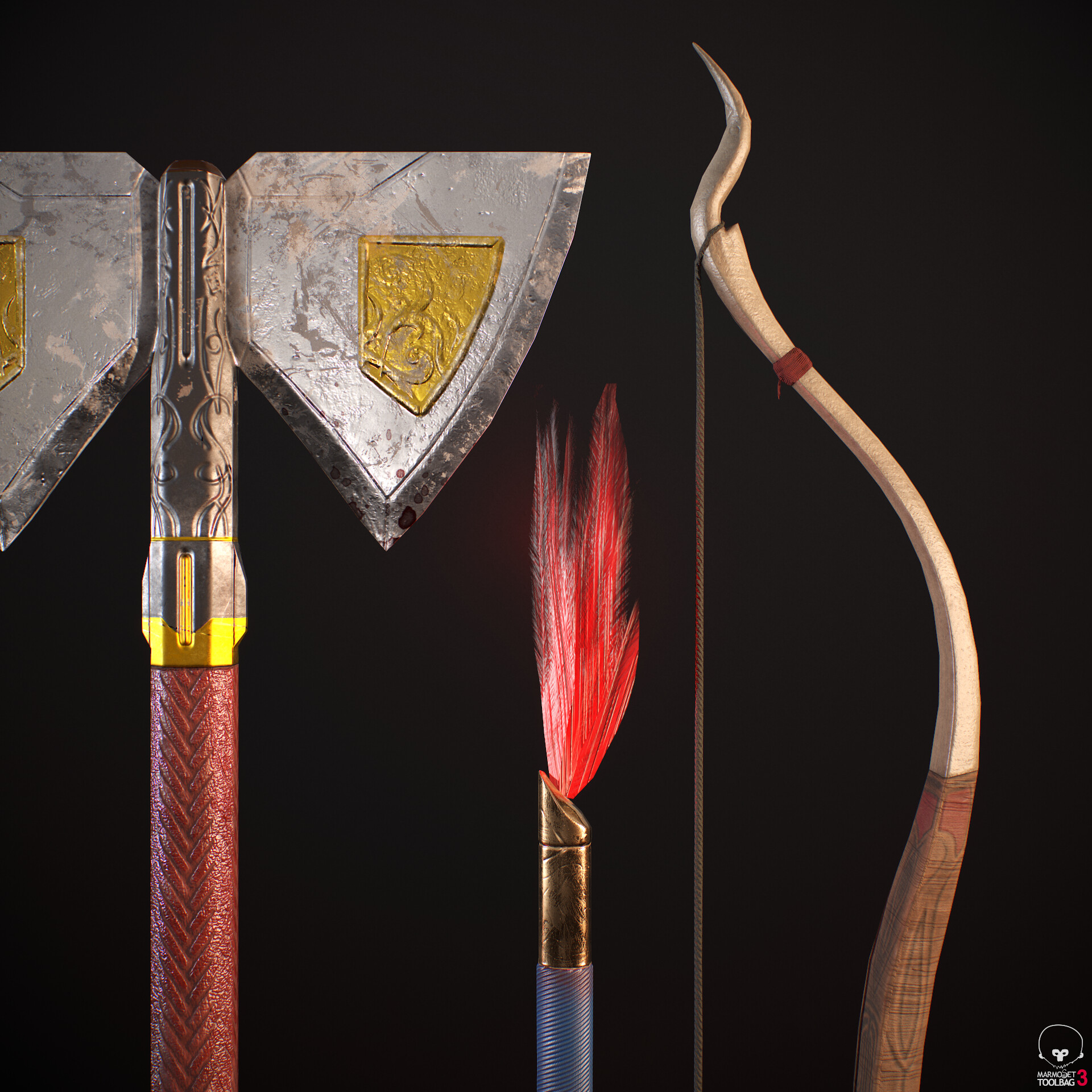 ArtStation - Fantasy Weapon Set