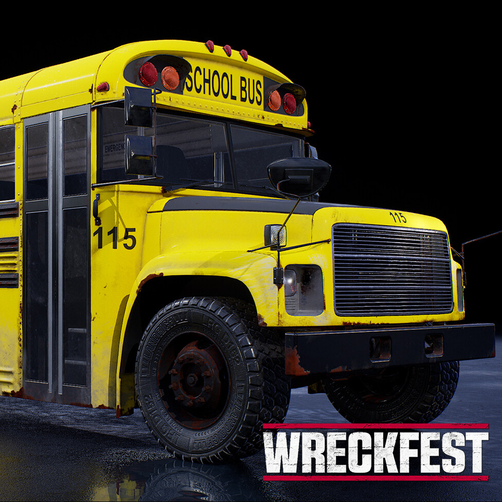 ArtStation - Wreckfest | School Bus