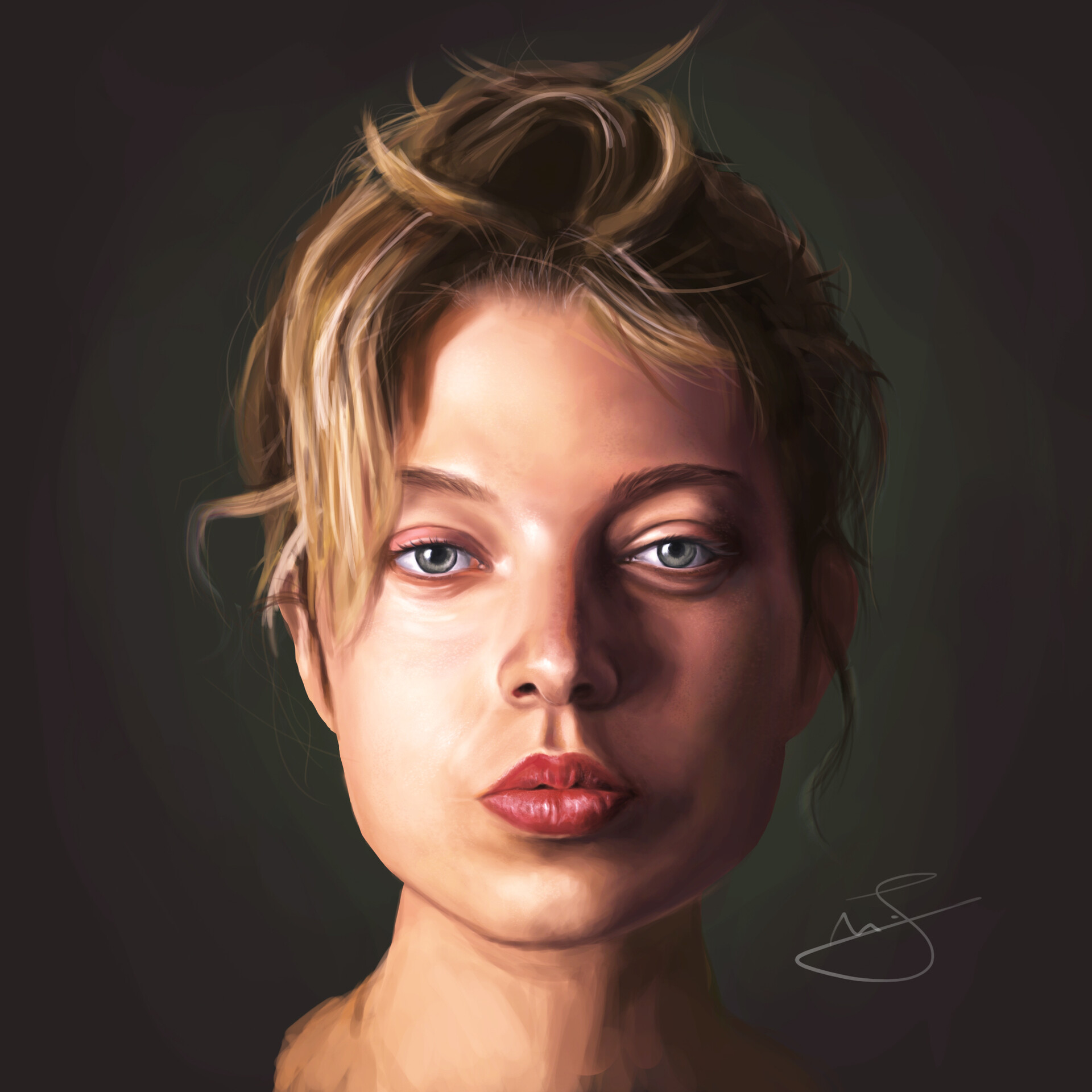 ArtStation - Digital Painting - Portrait study