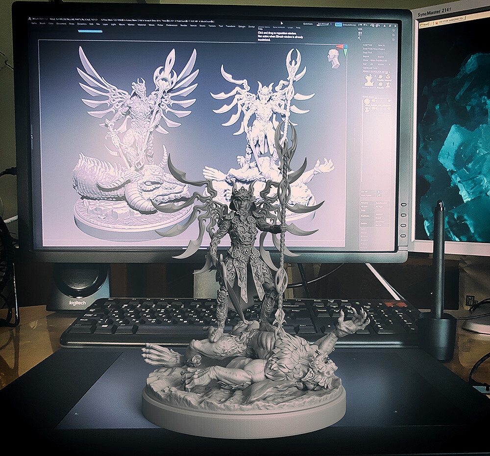 ArtStation - Beast Slayer miniature