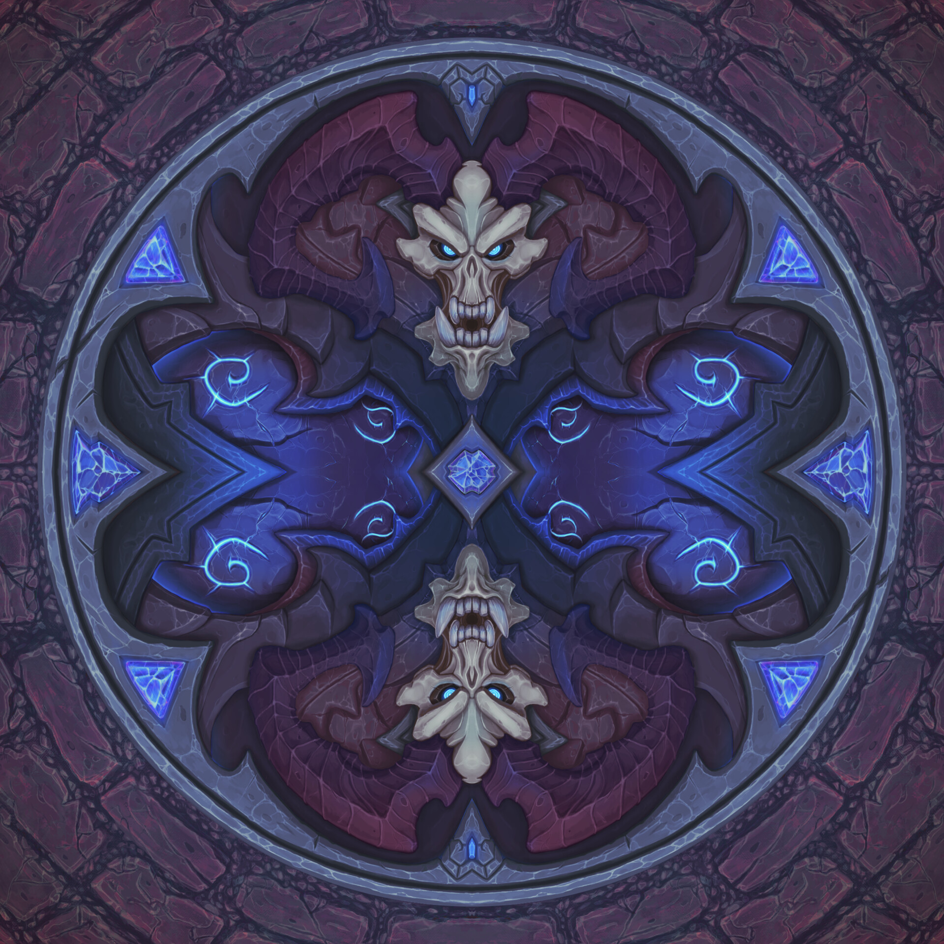 ArtStation - 2D/3D - Zbrush Sculpt and Stylized Texture - Demon Disc